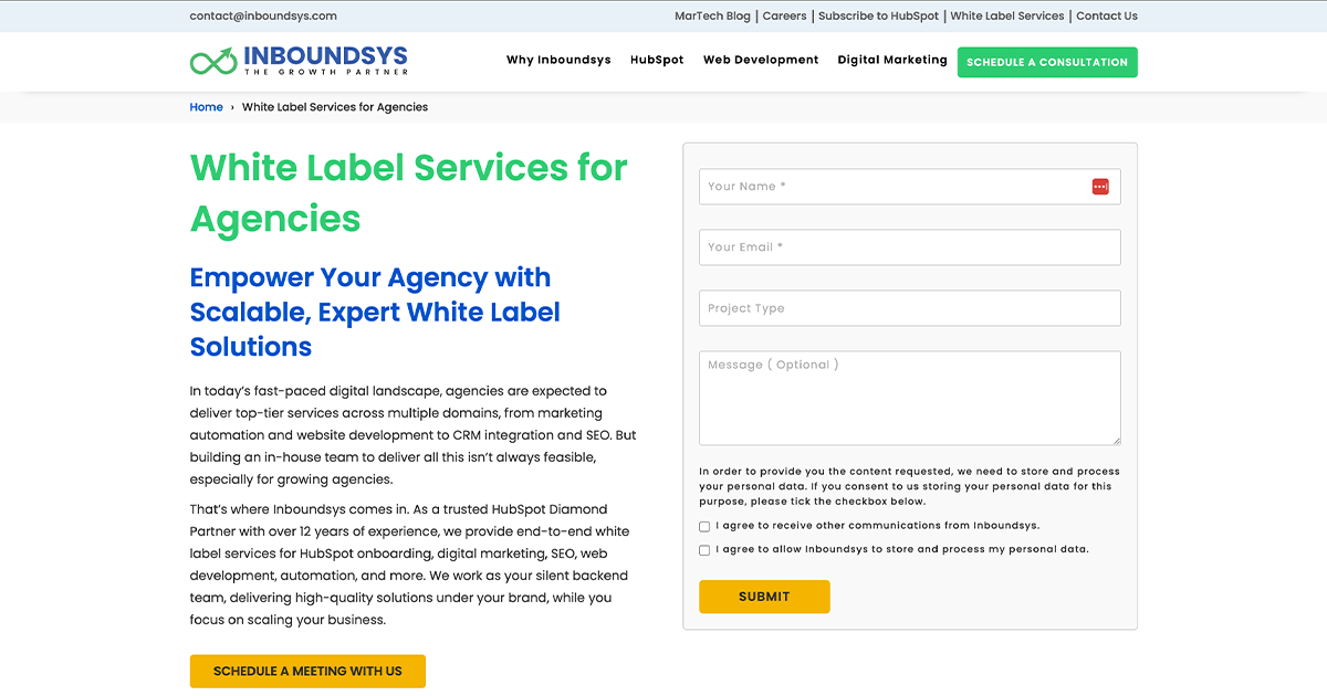 White Label Services | HubSpot and Digital Marketing Agencies | India